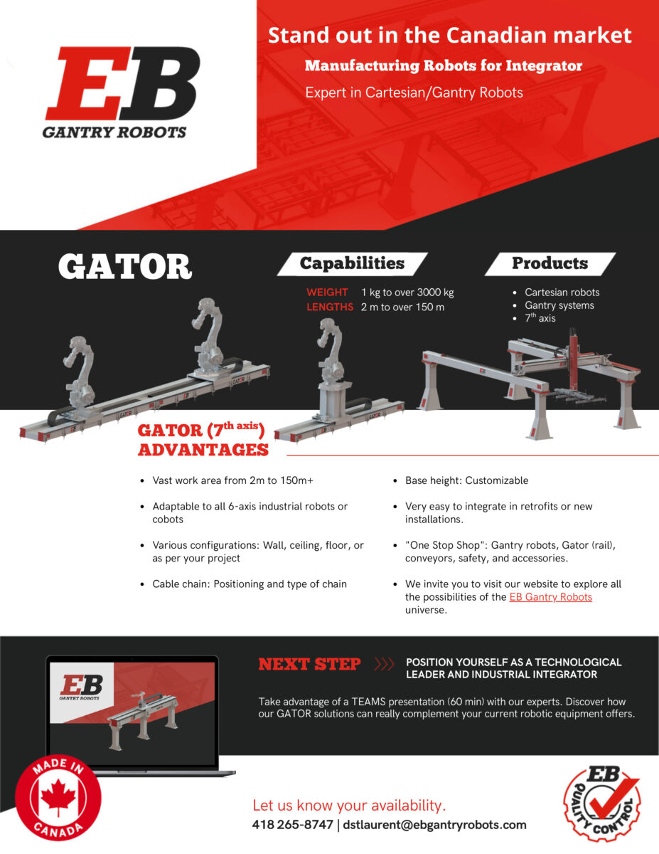 Gator – Teaser Canada – EB Gantry Robots